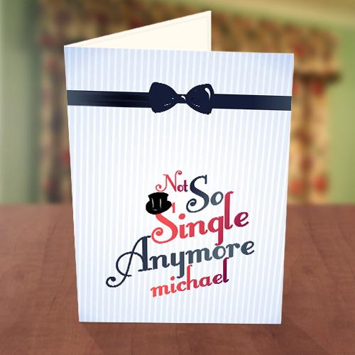 Men’s Hat & Bow Tie Bachelor Party Card – Greetings World